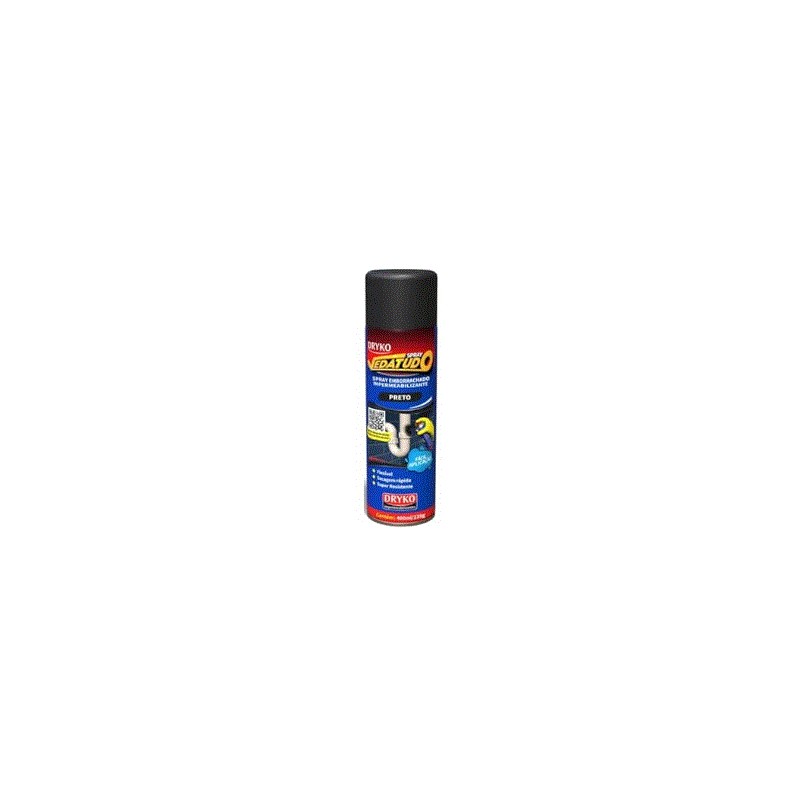 IMPERM. EMBORRACHADO SPRAY PR. 400ML DRYCO - Rede Construir Vila da Penha